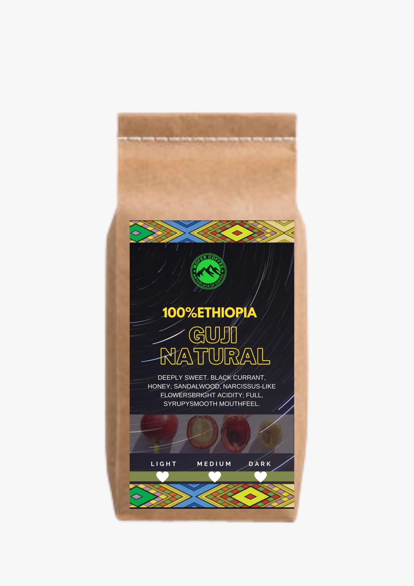 Ethiopian Guji Natural Ground Coffee — MOFER COFFEE